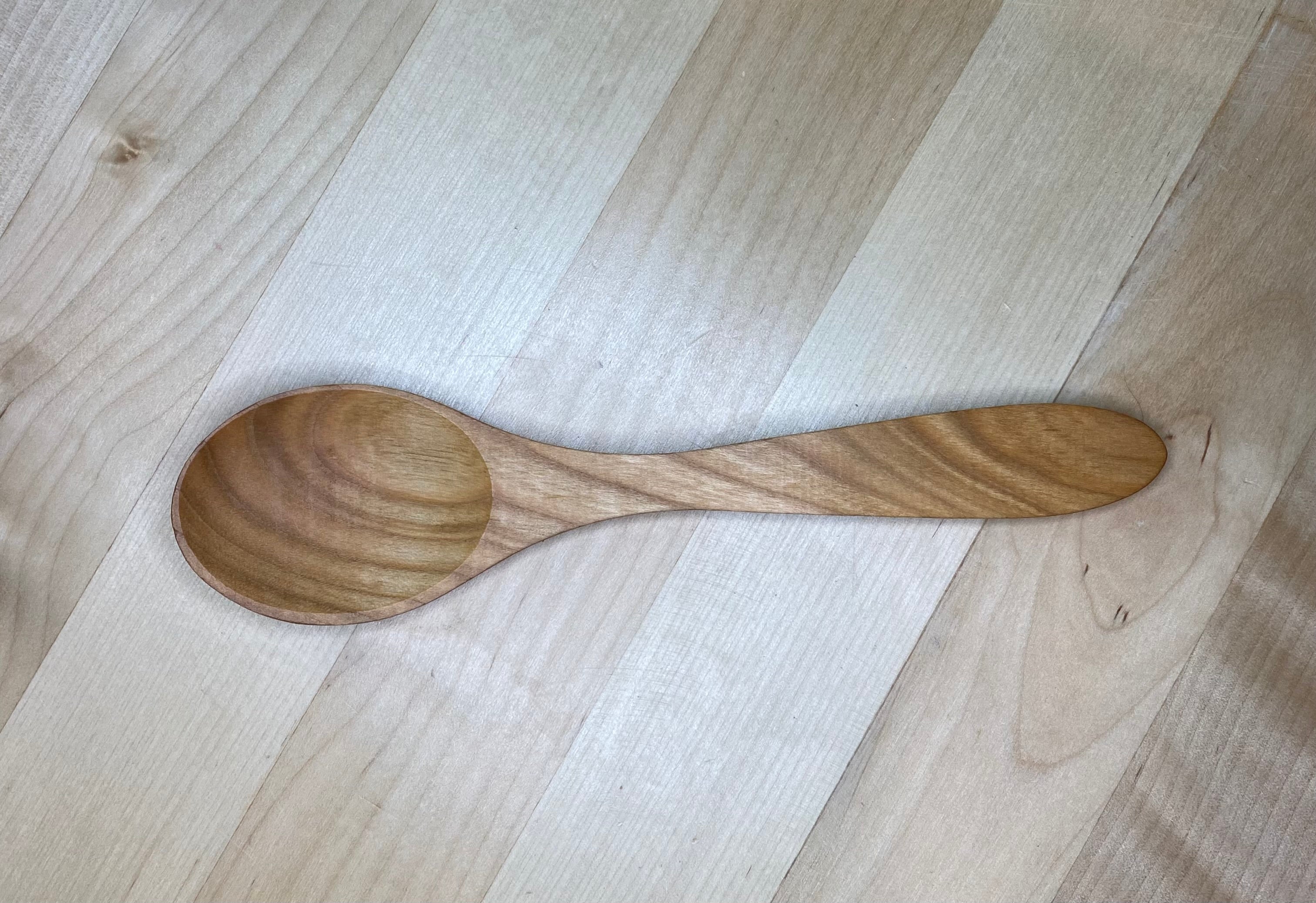 Wooden Dessert Spoon: Cherry · Shelter Institute