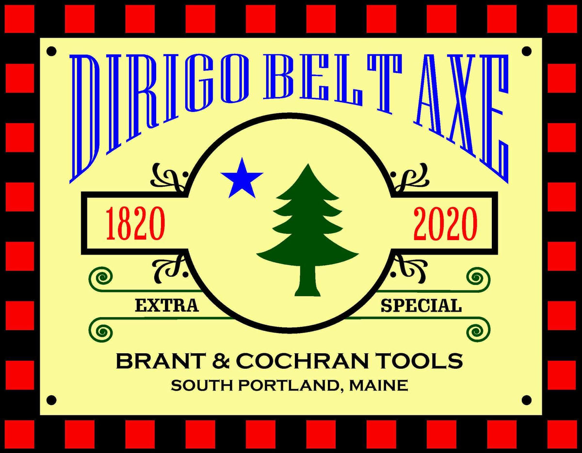 Dirigo Belt Axe Made in Maine by Brant & Cochran · Shelter Institute